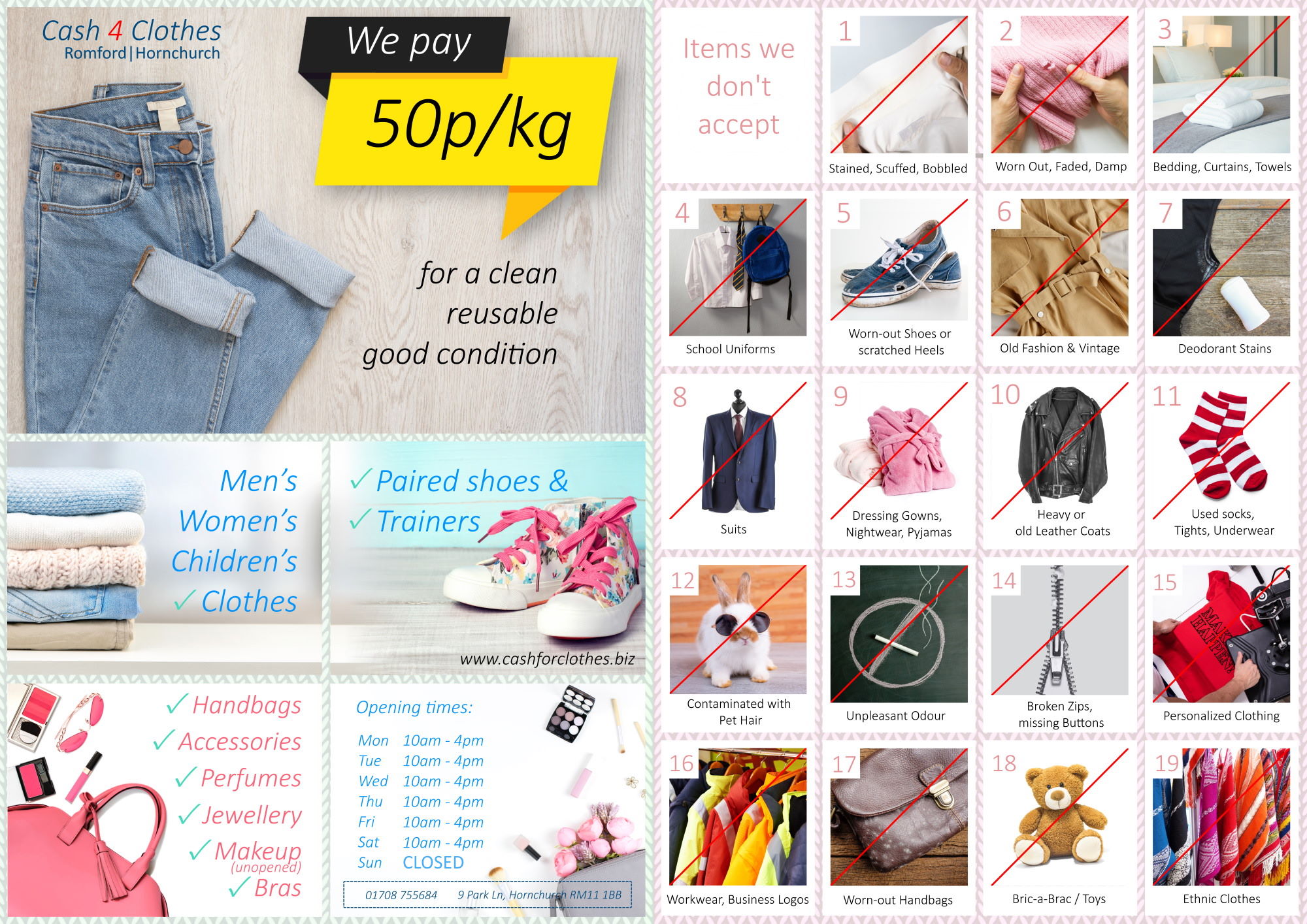 Cash for Clothes Romford | Hornchurch